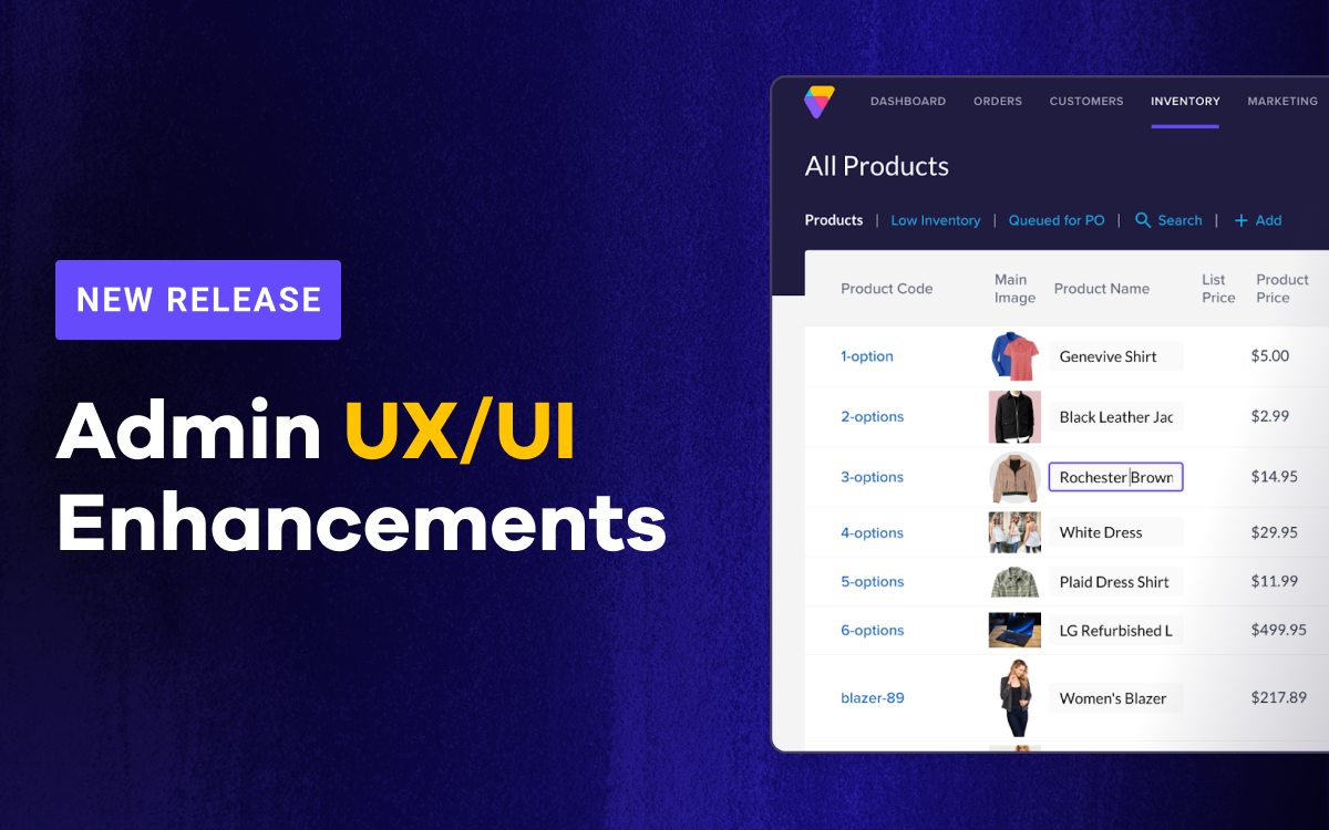 Volusion Releases New Admin UX/UI Enhancements for 2022 | Volusion